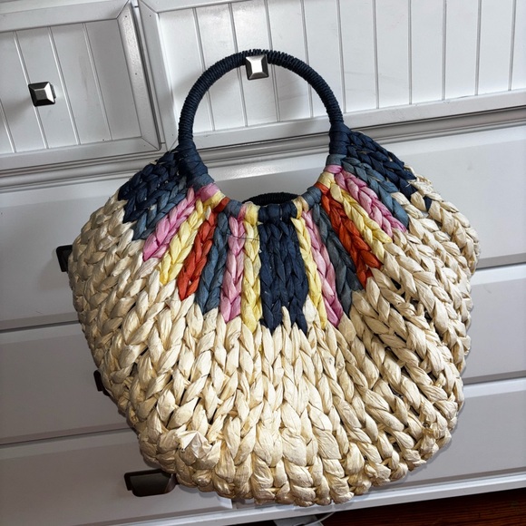 billa bong | Bags | Multicolor Woven Straw Tote Bag | Poshmark